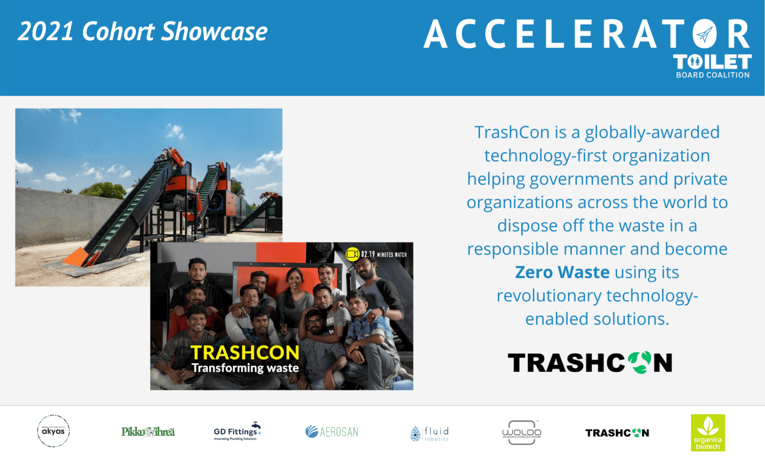 Accelerator company showcase: Trashcon - Toilet Board Coalition
