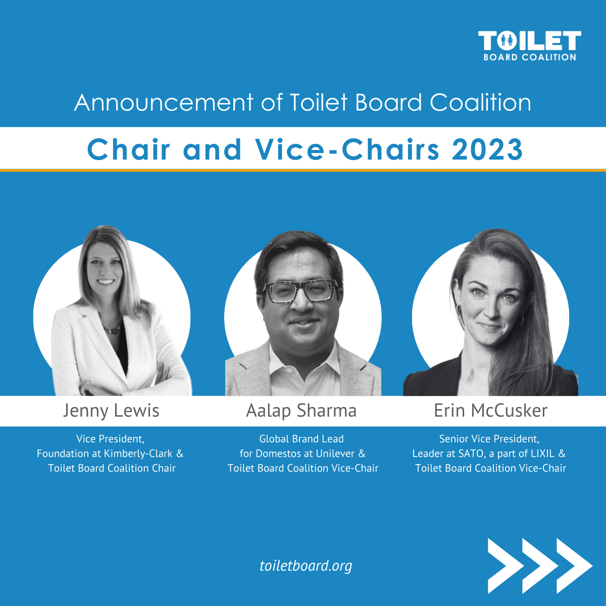 Announcement of Toilet Board Coalition Chair and Vice-Chairs 2023 ...